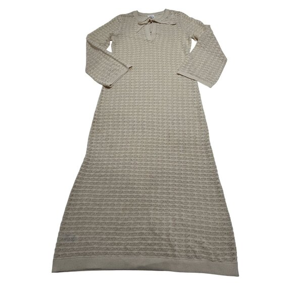 LOFT | Swim | Loft Beach Pointelle Tie Neck Maxi Swimsuit Coverup In ...